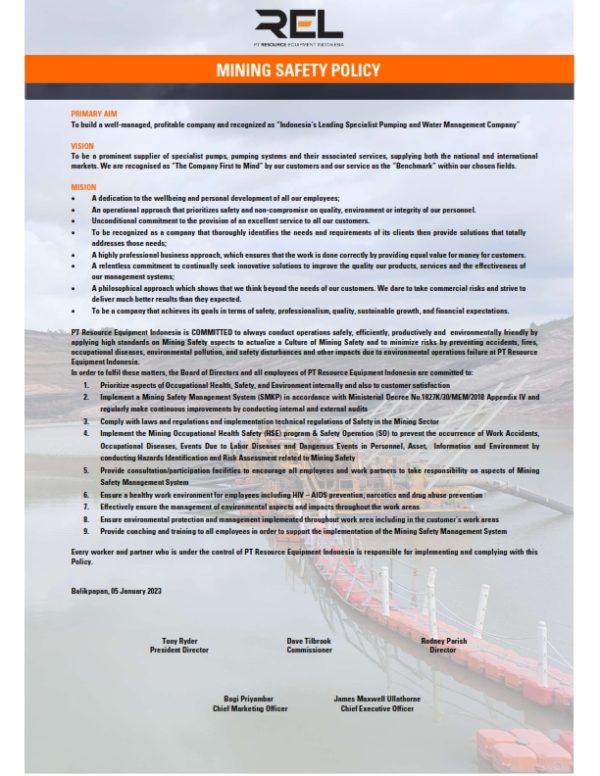 HSE POLICY – REL